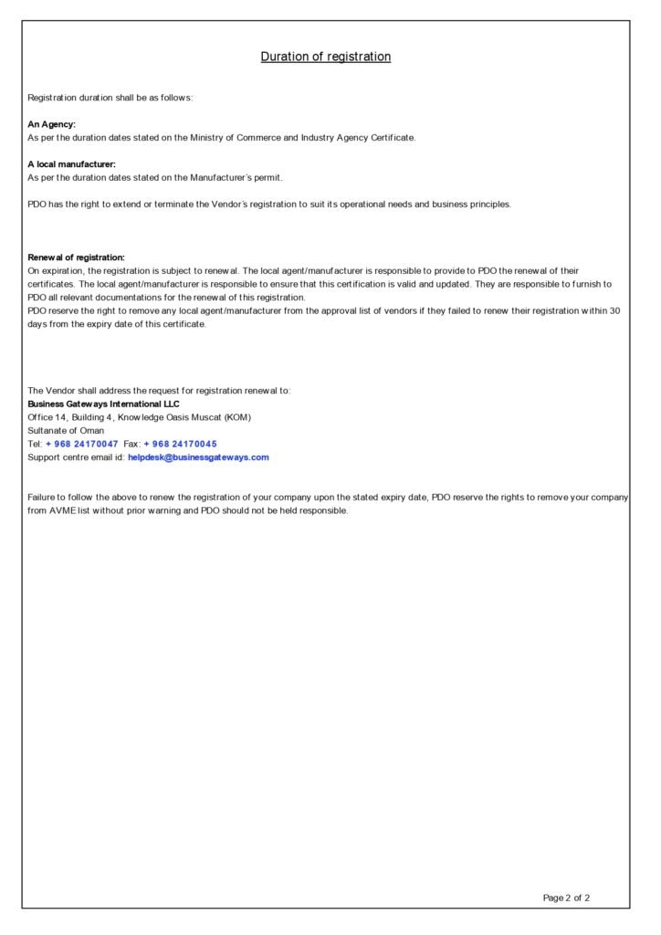 Certificate – Techno Gear